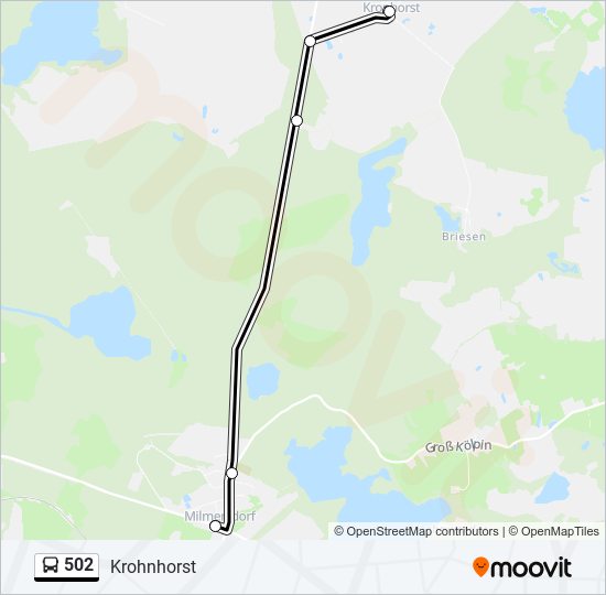 502 Route: Schedules, Stops & Maps - Krohnhorst (Updated)