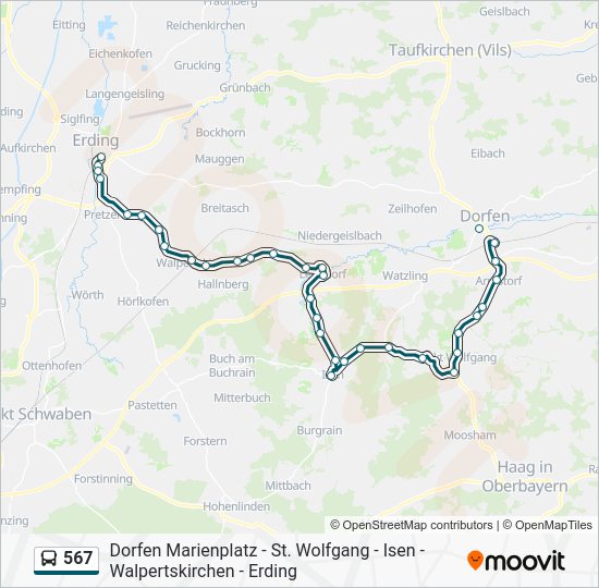 567 Route: Schedules, Stops & Maps - Erding (Updated)