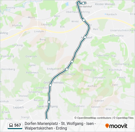567 Route: Schedules, Stops & Maps - Dorfen (Updated)