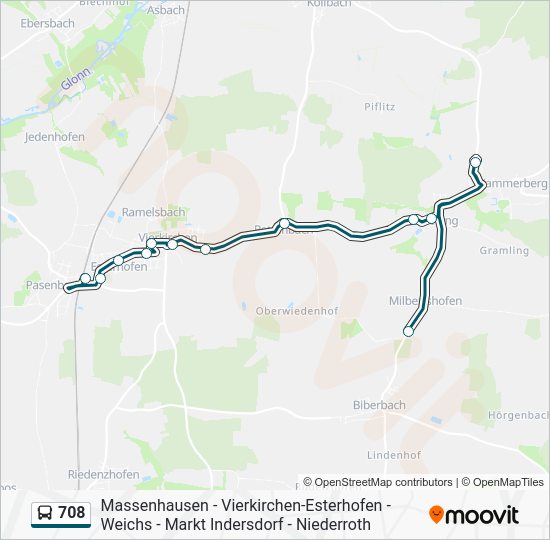708 Route: Schedules, Stops & Maps - Aussiedlerhof (Updated)