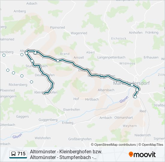 715 Route: Schedules, Stops & Maps - Markt Indersdorf (Updated)