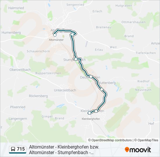 715 Route: Schedules, Stops & Maps - Altomünster (Updated)