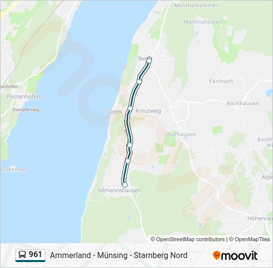 961 Route: Schedules, Stops & Maps - Allmannshausen (Updated)