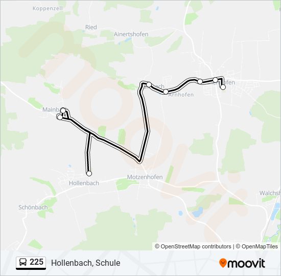 225 Route: Schedules, Stops & Maps - Hollenbach, Schule (Updated)