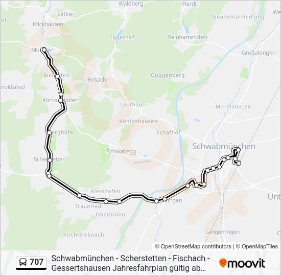 707 Route: Schedules, Stops & Maps - Münster, Feuerwehrhaus (Updated)