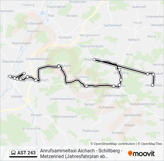 AST 243 Route: Schedules, Stops & Maps - Metzenried (Updated)
