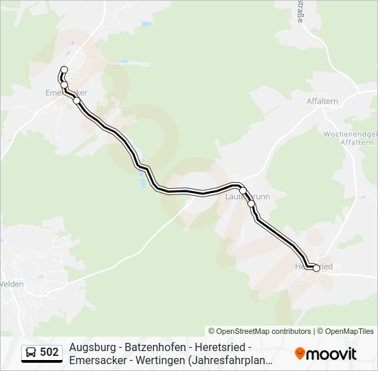 502 Route: Schedules, Stops & Maps - Heretsried, Staatsstraße (Updated)