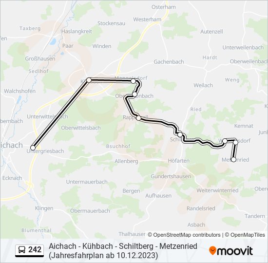 242 Route: Schedules, Stops & Maps - Aichach, Schulzentrum (Updated)