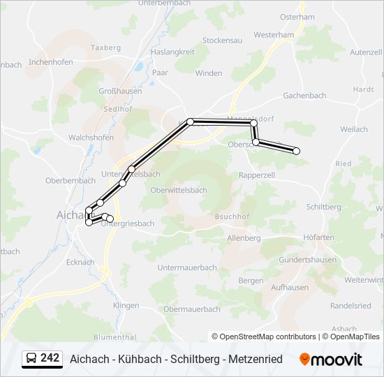 242 Route: Schedules, Stops & Maps - Aichach, Schulzentrum (Updated)