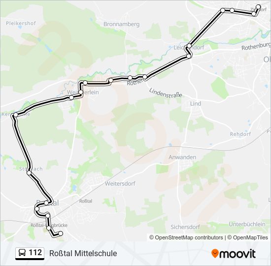112 Route: Fahrpläne, Haltestellen & Karten - Roßtal Mittelschule ...
