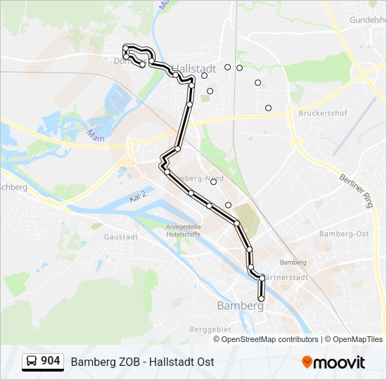 904 Route: Fahrpläne, Haltestellen & Karten - Bamberg Zob (Aktualisiert)