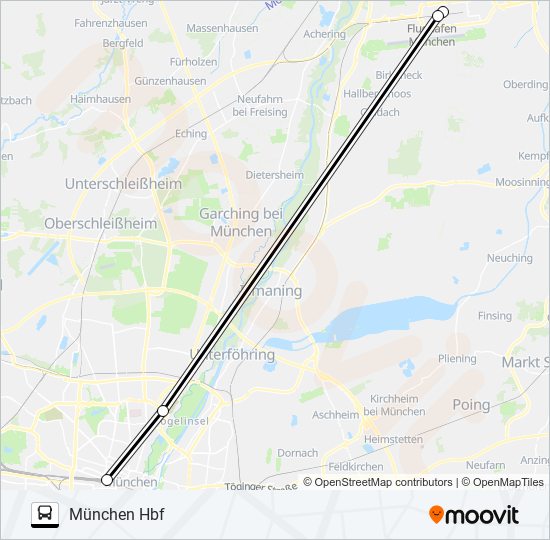 lufthansa express bus Route: Schedules, Stops & Maps - München Hbf ...