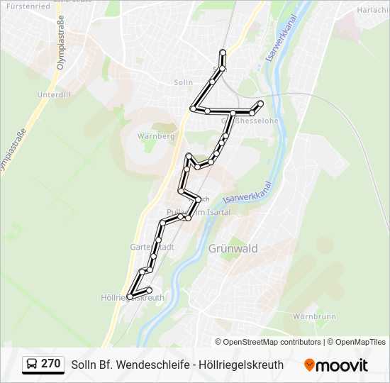 270 Route: Schedules, Stops & Maps - Solln Bf. Wendeschleife (Updated)