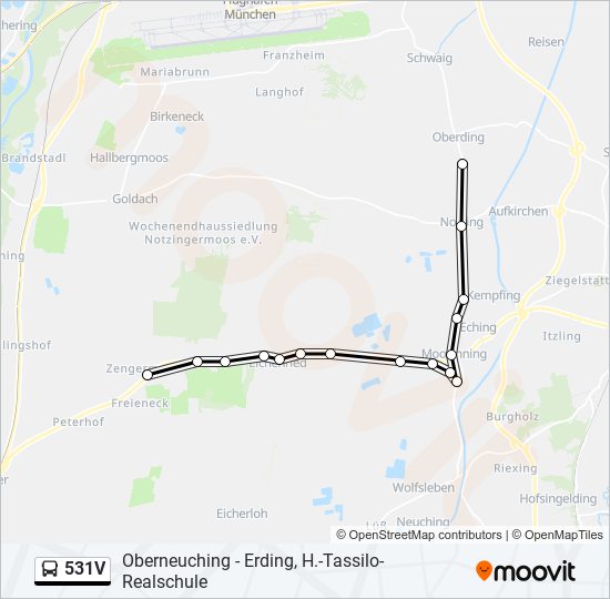 531v Route: Schedules, Stops & Maps - Zengermoos (Updated)
