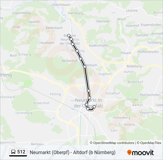 512 Route: Schedules, Stops & Maps - Neumarkt Seelstr. (Updated)