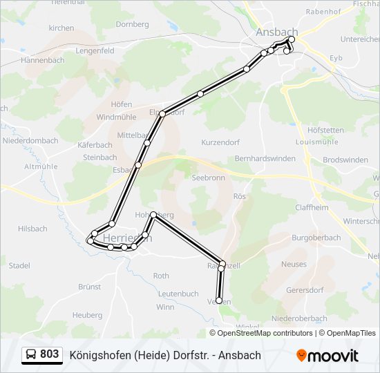 803 Route: Schedules, Stops & Maps - Velden (B. Herrieden) (Updated)