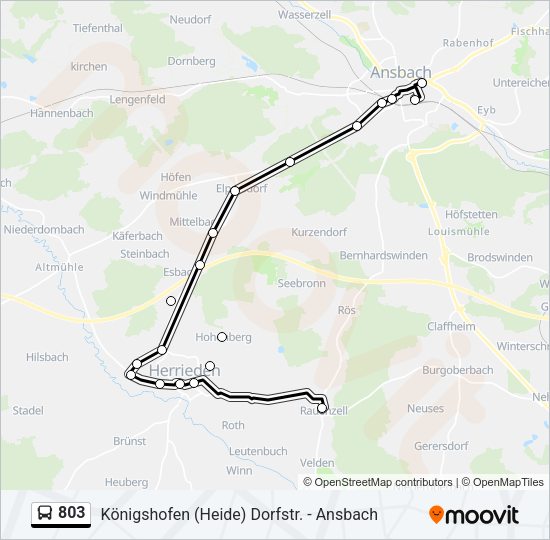803 Route: Schedules, Stops & Maps - Rauenzell Röser Str. (Updated)