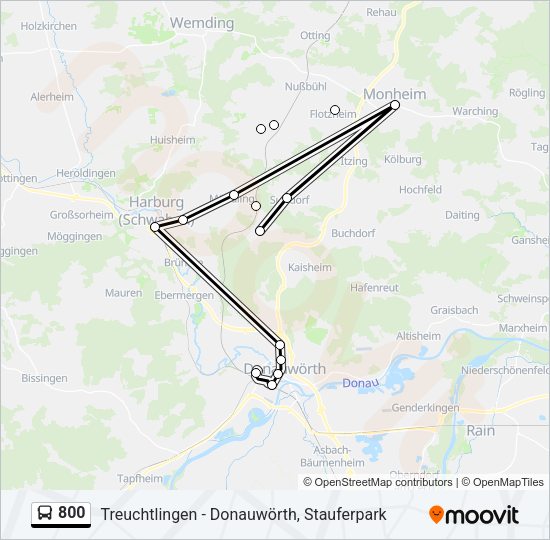 800 Route: Schedules, Stops & Maps - Gunzenheim, Kirche (Updated)