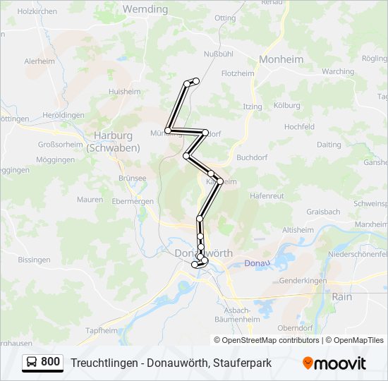 800 Route: Schedules, Stops & Maps - Donauwörth (Updated)
