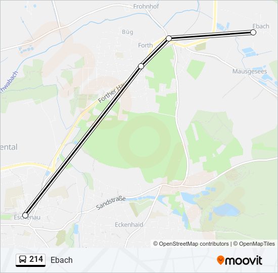 214 Route: Schedules, Stops & Maps - Ebach (Updated)