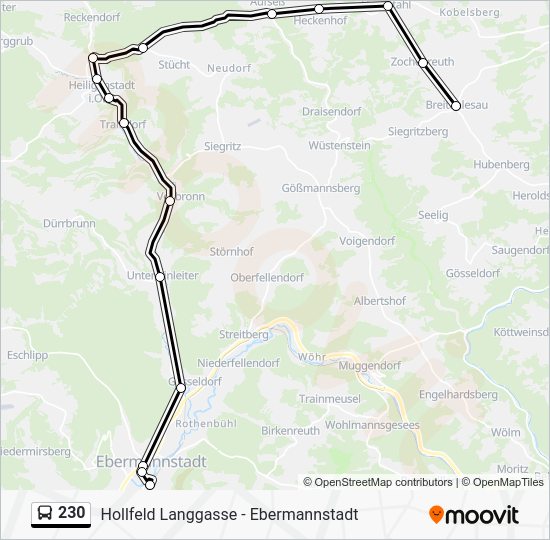 230 Route: Schedules, Stops & Maps - Breitenlesau (Updated)