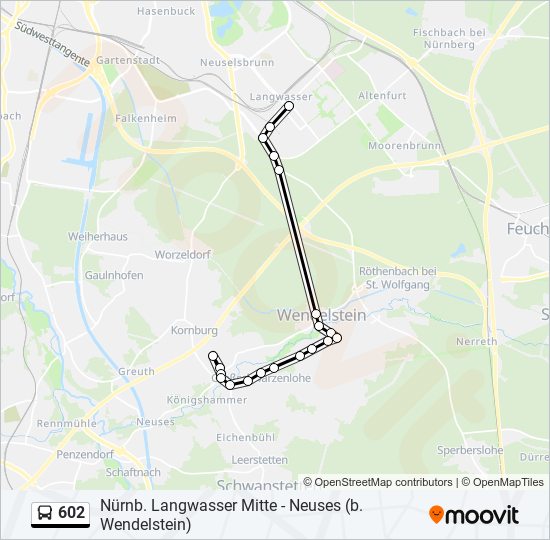 602 Route: Schedules, Stops & Maps - Kleinschwarzenlohe (Updated)