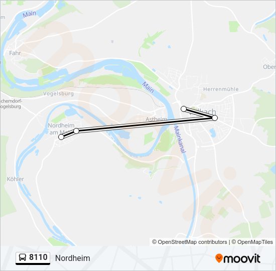 8110 Route: Schedules, Stops & Maps - Nordheim (Updated)