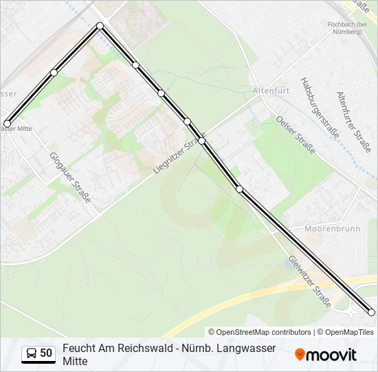 50 Route: Schedules, Stops & Maps - Langwasser Mitte (Updated)