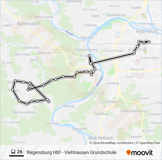 26 Route: Schedules, Stops & Maps - Viehhausen Grundschule (Updated)