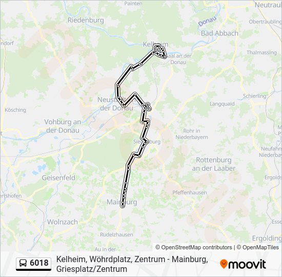 6018 Route: Schedules, Stops & Maps - Kelheim, Wöhrdplatz (Updated)