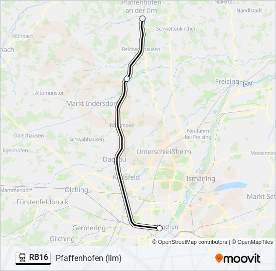 rb16 Route: Schedules, Stops & Maps - Pfaffenhofen (Ilm) (Updated)