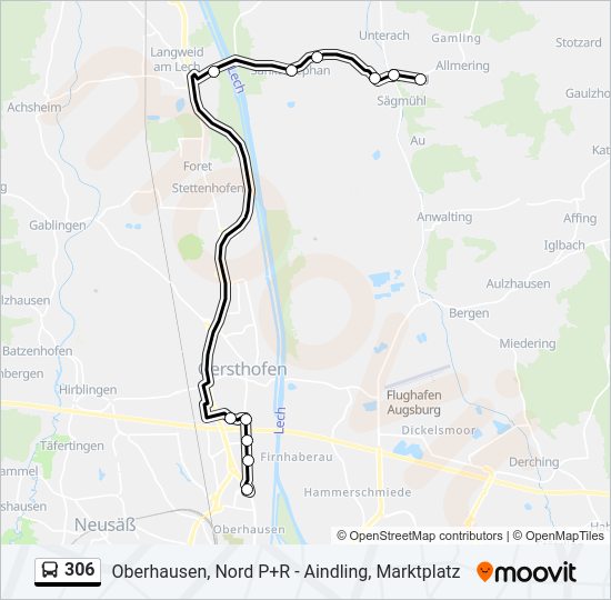 306 Route: Schedules, Stops & Maps - Rehling, Rathaus (Updated)