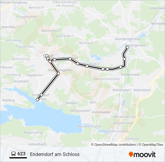 623 Route: Schedules, Stops & Maps - Enderndorf am Schloss (Updated)