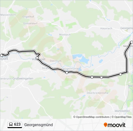 623 Route: Schedules, Stops & Maps - Georgensgmünd (Updated)