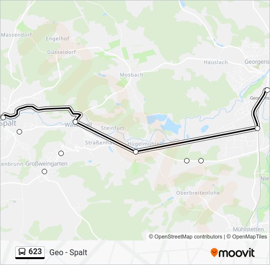 623 Route: Schedules, Stops & Maps - Geo - Spalt (Updated)