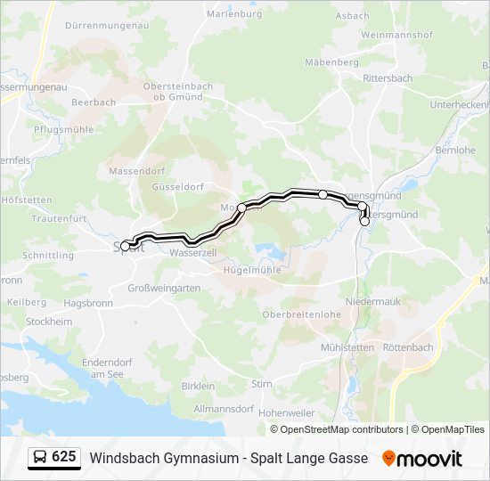625 Route: Schedules, Stops & Maps - Geo - Enderndorf See (Updated)