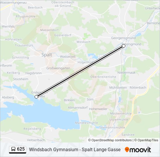 625 Route: Schedules, Stops & Maps - Enderndorf (Updated)