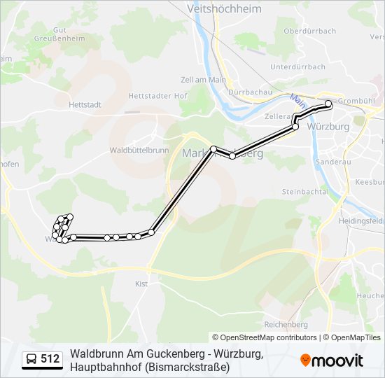 512 Route: Schedules, Stops & Maps - Waldbrunn Mädelhofer Straße (Updated)