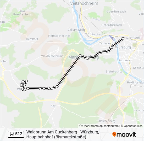 512 Route: Schedules, Stops & Maps - Waldbrunn Mädelhofer Straße (Updated)