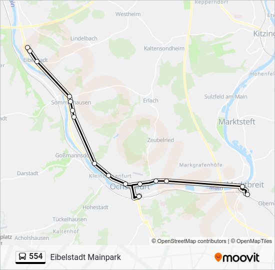554 Route: Schedules, Stops & Maps - Eibelstadt Mainpark (Updated)