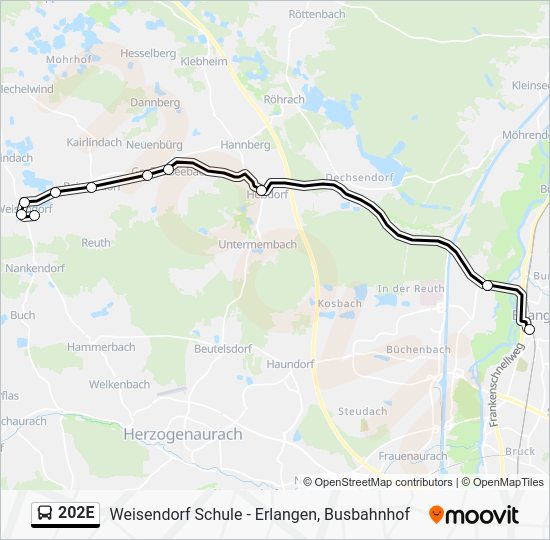 202E Route: Schedules, Stops & Maps - Großenseebach 53 (Updated)