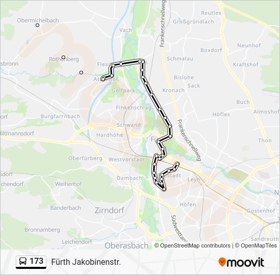 173 Route: Schedules, Stops & Maps - Fürth Jakobinenstr. (Updated)
