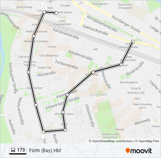 173 Route: Schedules, Stops & Maps - Fürth Hauptbahnhof (Updated)