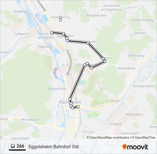 266 Route: Schedules, Stops & Maps - Eggolsheim Bahnhof Ost (Updated)