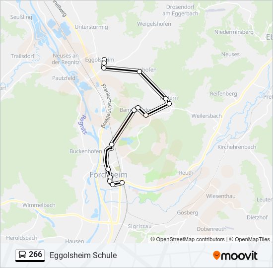 266 Route: Fahrpläne, Haltestellen & Karten - Eggolsheim Schule ...
