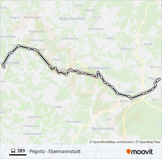 389 Route: Schedules, Stops & Maps - Ebermannstadt Schulzentrum (Updated)