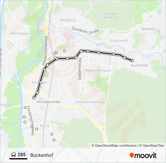 285 Route: Schedules, Stops & Maps - Buckenhof (Updated)