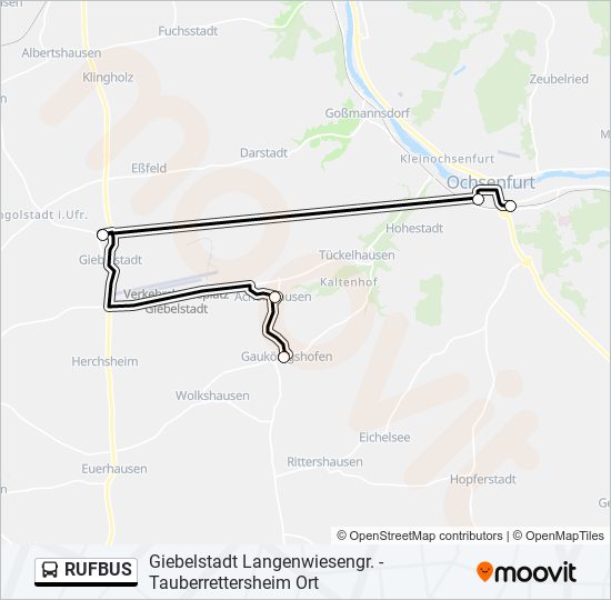 rufbus Route: Schedules, Stops & Maps - Gaukönigshofen Torstraße (Updated)