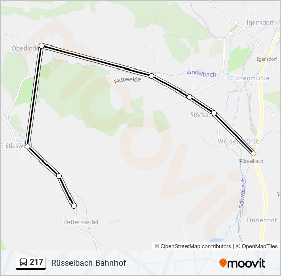 217 Route: Schedules, Stops & Maps - Rüsselbach Bahnhof (Updated)