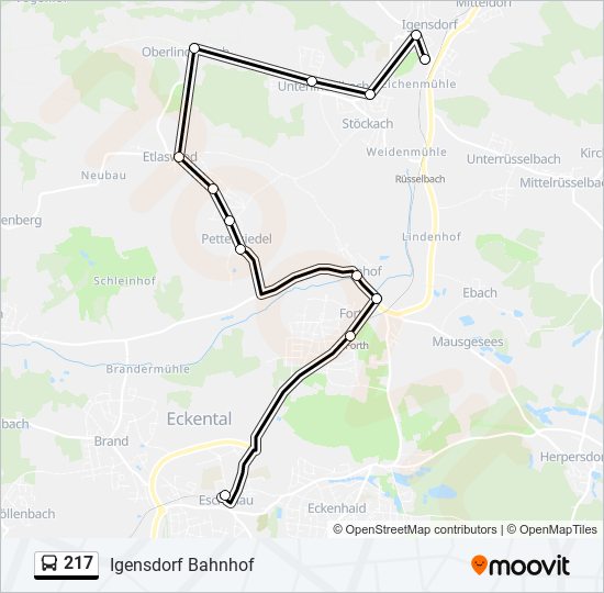 217 Route: Schedules, Stops & Maps - Igensdorf Bahnhof (Updated)